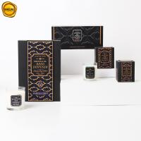 China Luxry Gold Pattern Printing Customized Design Cardboard Fragance Packaing Perfume Box for sale