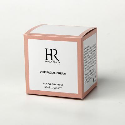 Cina scatola d'imballaggio crema di 7.5cm Skincare per i prodotti di bellezza Box3 di carta rosa in vendita