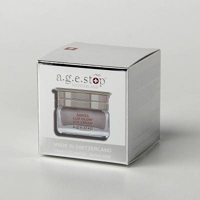 Cina i contenitori su ordinazione di crema dell'occhio 15ml argentano il contenitore su ordinazione di carta di carta da stampa in vendita