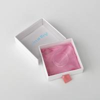 China Customized False Eyelashes Packaging Box Cardboard Drawer Box With Clear Lid for sale
