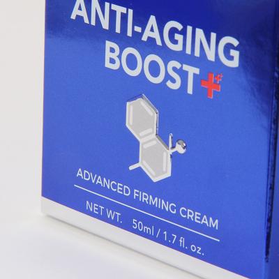 China Caixa de embalagem de creme para o rosto personalizada caixa de papel cosmético azul real para impressão do logotipo à venda