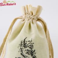 China Eco Packaging Solutions Organic Cotton Drawstring Bag For Perfume for sale