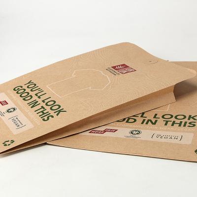 Cina Sacco di carta su ordinazione amichevole della iuta di Eco di stile della busta per l'imballaggio dell'abbigliamento in vendita