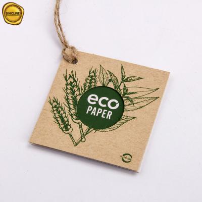 Cina Carta di bambù libera 350gsm Hang Tag dell'albero sostenibile con stampa su ordinazione in vendita