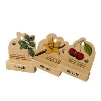 China Custom Design Printing Recyclable Lip Balm Packaging Box Paper Box With Hook for sale