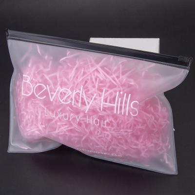 Cina le borse di 20cm 28cm EVA Hair Extension Packaging Box hanno glassato la borsa di plastica della chiusura lampo in vendita