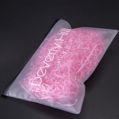 Cina le borse di 20cm 28cm EVA Hair Extension Packaging Box hanno glassato la borsa di plastica della chiusura lampo in vendita