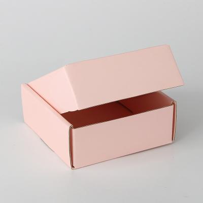 Cina Scatola ondulata rosa-chiaro di sottoscrizione stampata abitudine per le marche di bellezza in vendita