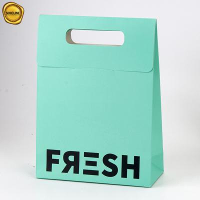 Cina Il sacco di carta su ordinazione della borsa del regalo progetta il sacco di carta per il cliente verde degli occhiali da sole in vendita