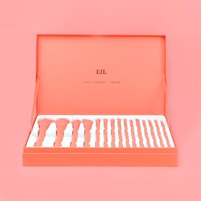 Cina Scatola d'imballaggio della spazzola cosmetica di carta su ordinazione biodegradabile di rosa del contenitore di regalo dei cosmetici di trucco della carta del cartone in vendita