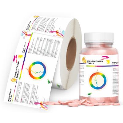 Cina l'autoadesivo di plastica dell'olio essenziale della vitamina di 85mm identifica gli autoadesivi impermeabili per le bottiglie in vendita