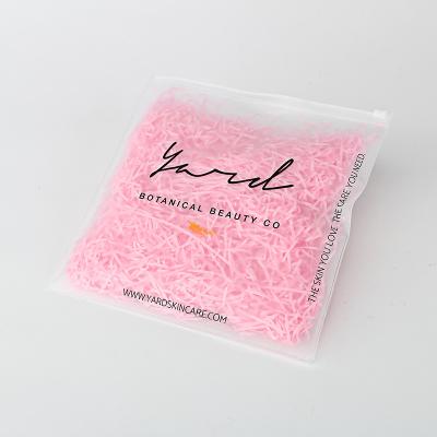 Cina Il viaggio su ordinazione biodegradabile di Logo Frosted Zipper Pvc Clear di marca insacca la borsa d'imballaggio del cursore cosmetico del bikini di trucco in vendita