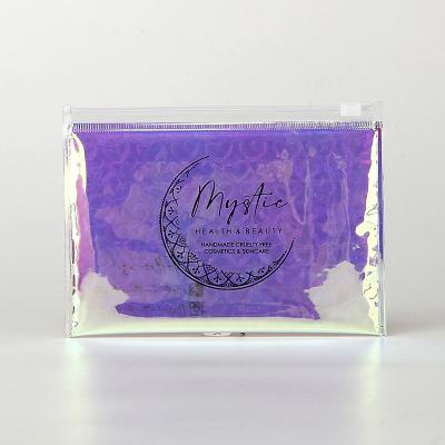 Cina Borsa di bolla olografica d'imballaggio di plastica trasparente su misura della chiusura lampo di Logo Clear Transparent Plastic Pvc in vendita