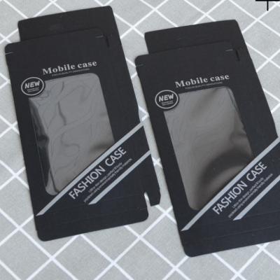 Cina Contenitore di imballaggio nero della cassa del telefono della chiara finestra di modo per i contenitori di regalo delle scatole di vendita al dettaglio della cassa del telefono in vendita