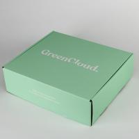 China Green Corrugated Paper E Commerce Packaging Custom Mailing Boxes for sale