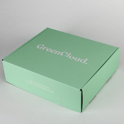 Cina Il verde ha ondulato il commercio elettronico di carta che imballa le scatole di spedizione su ordinazione in vendita