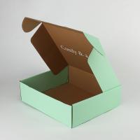 China Green Corrugated Paper E Commerce Packaging Custom Mailing Boxes for sale