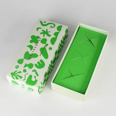 Cina Imballaggio di stampa verde del contenitore di regalo della candela della soia della scatola del coperchio e della base in vendita