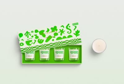 Cina Imballaggio di stampa verde del contenitore di regalo della candela della soia della scatola del coperchio e della base in vendita