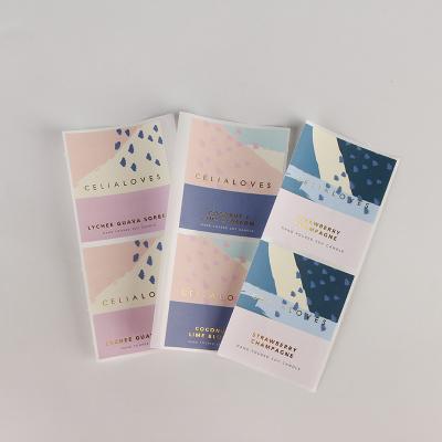 Cina L'autoadesivo di carta variopinto identifica le etichette d'imballaggio su ordinazione Matte Lamination For Candle in vendita