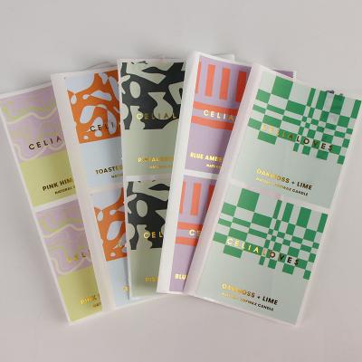 Cina L'autoadesivo di carta variopinto identifica le etichette d'imballaggio su ordinazione Matte Lamination For Candle in vendita