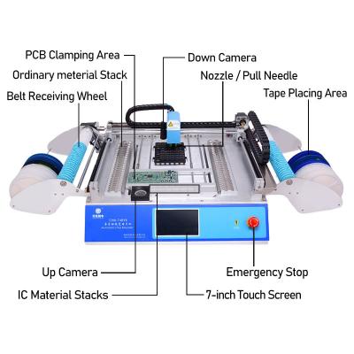 China PWB Smt Chip Pick And Place Machine de CHM-T48VB com pilha do alimentador à venda
