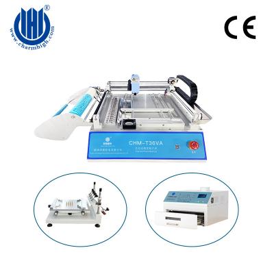 China A picareta de 2 cabeças e o lugar manuais Desktop Mounter Smt Smd conduziram a operação manual à venda