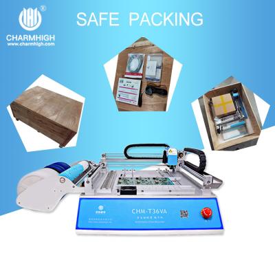 China Charmhigh CHM-T36VA SMT pick and place machine com 29 estacas de alimentação de fita à venda