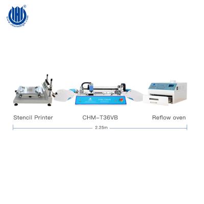 Cina Charmhigh CHM-T36VB High Speed 58 Feeder Smd Shooter Smt Desktop Small Vision Pick and Place Machine (Motore di selezione e posizionamento per la visione ridotta) in vendita