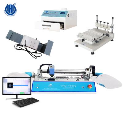 Cina Charmhigh CHM-T36VB High Speed 58 Feeder Smd Shooter Smt Desktop Small Vision Pick and Place Machine (Motore di selezione e posizionamento per la visione ridotta) in vendita