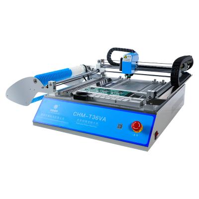 China Laser posicionamento 2 cabeça manual montagem de PCB SMT máquina com construído em bomba de vácuo à venda