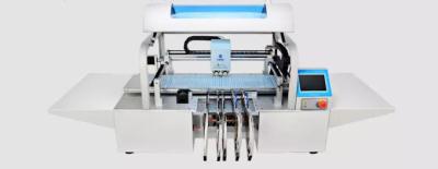 中国 輸送システム7インチのタッチ画面が付いている同期belt+linear guide4の頭部11000cph LED PCBアセンブリ機械 販売のため