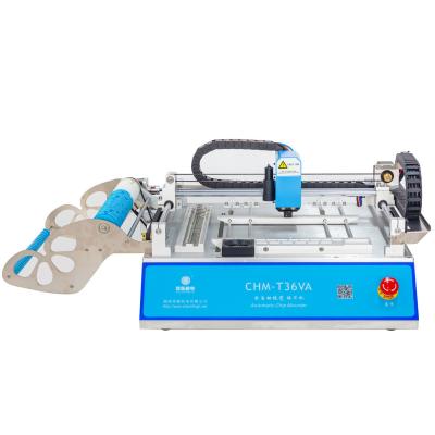 China O smt desktop da cabeça automática do baixo custo 2 conduziu a máquina CHM-T36VA da picareta e do lugar à venda