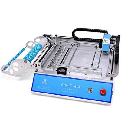 China O smt desktop da cabeça automática do baixo custo 2 conduziu a máquina CHM-T36VA da picareta e do lugar à venda