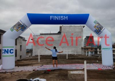 China white and blue nice 8m Lx4m H  inflatable sport arch inflatable start line for sale
