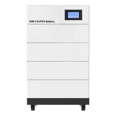 中国 14.4kWhから38.4kWh 高電圧リチウムイオンLiFePO4バッテリー 緊急バックアップ オフグリッド機能 販売のため
