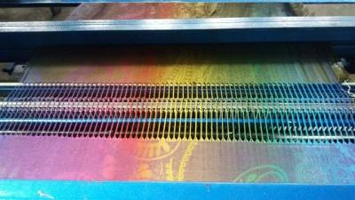 China Scarf/ Shawl/ Blanket Fringe Twisting Machine with Knotting Function 150cm width for sale