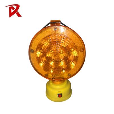China Yellow Rechargeable Traffic Warning Light 12pcs Amber  Flashing Safety Lights for sale