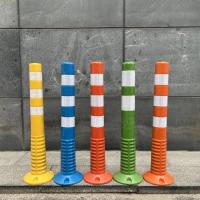 China Pu Reflective Warning Post Traffic Column Road Delineator Post Flexible Spring Post Bollard for sale