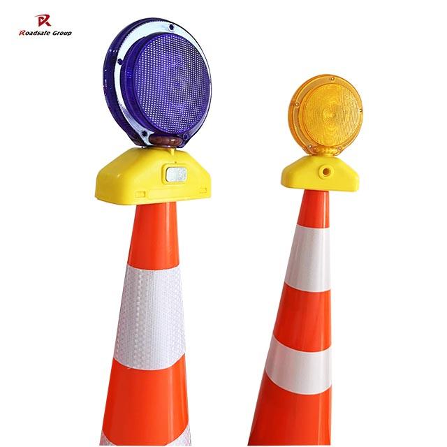 Solar LED traffic warning light detailed components