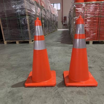 Китай Дорожный конус безопасности ROADSAFE из ПВХ, гибкий оранжевый конус продается