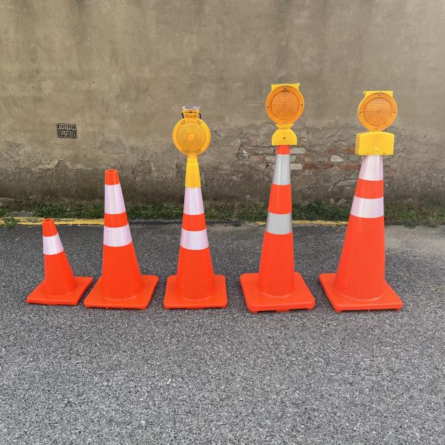 Traffic cone in outdoor setting