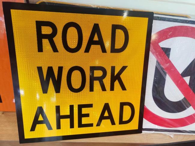 REDUCE SPEED traffic sign durability demonstration