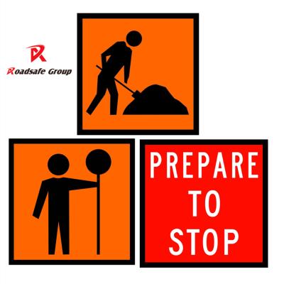 China Australian Standard Class 1 Reflectivity Traffic Sign PVC Controller Corflute with 600mm Road Safety Signs for sale