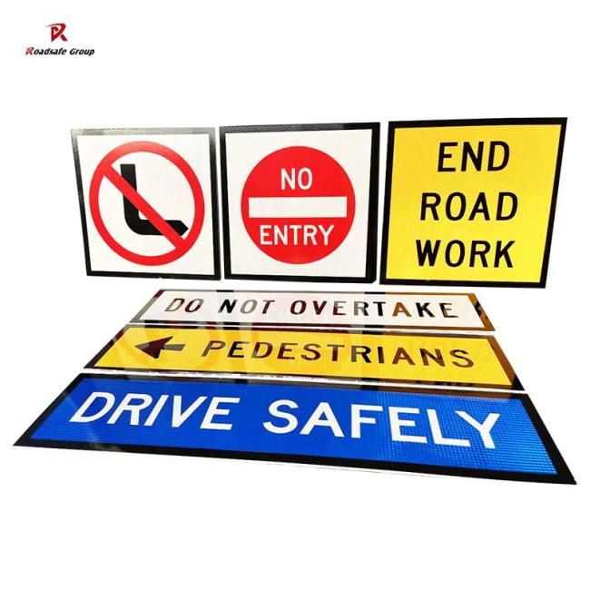 REDUCE SPEED traffic sign reflective detail