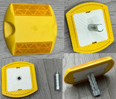 Китай Завод напрямую Высоко видимый пластиковый отражатель Дорожный шпилька Abs Красные отражатели Дорожный шпилька Пластиковый отражающий 3 м Дорожный шпилька Отражающие шпильки на дороге Кошачий глаз Дорожная разметка Отражающие дорожные маркеры продается