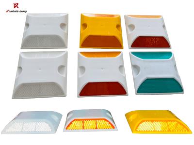 Китай Дорожный светоотражатель высокой видимости 100x100x20 мм, дешевый тип, белый цвет, таможенный ЛОГОТИП, отражатель, кошачий глаз продается