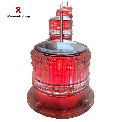 China Dia150mm*H180mm Flashing Rechargeable Solar Road Lights Traffic Marine Magnetic Led Flashing Lights Barricade Light for sale