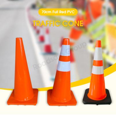 China Heavy Duty Traffic Cone Designed for Effective Traffic Control and Safety in Construction Zones and Parking Areas for sale