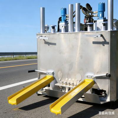 China Hot Melt Traffic Road Hydraulic Double / Single Tank Thermoplastic Paint Preheater Kneading Machine Heating Machine for sale